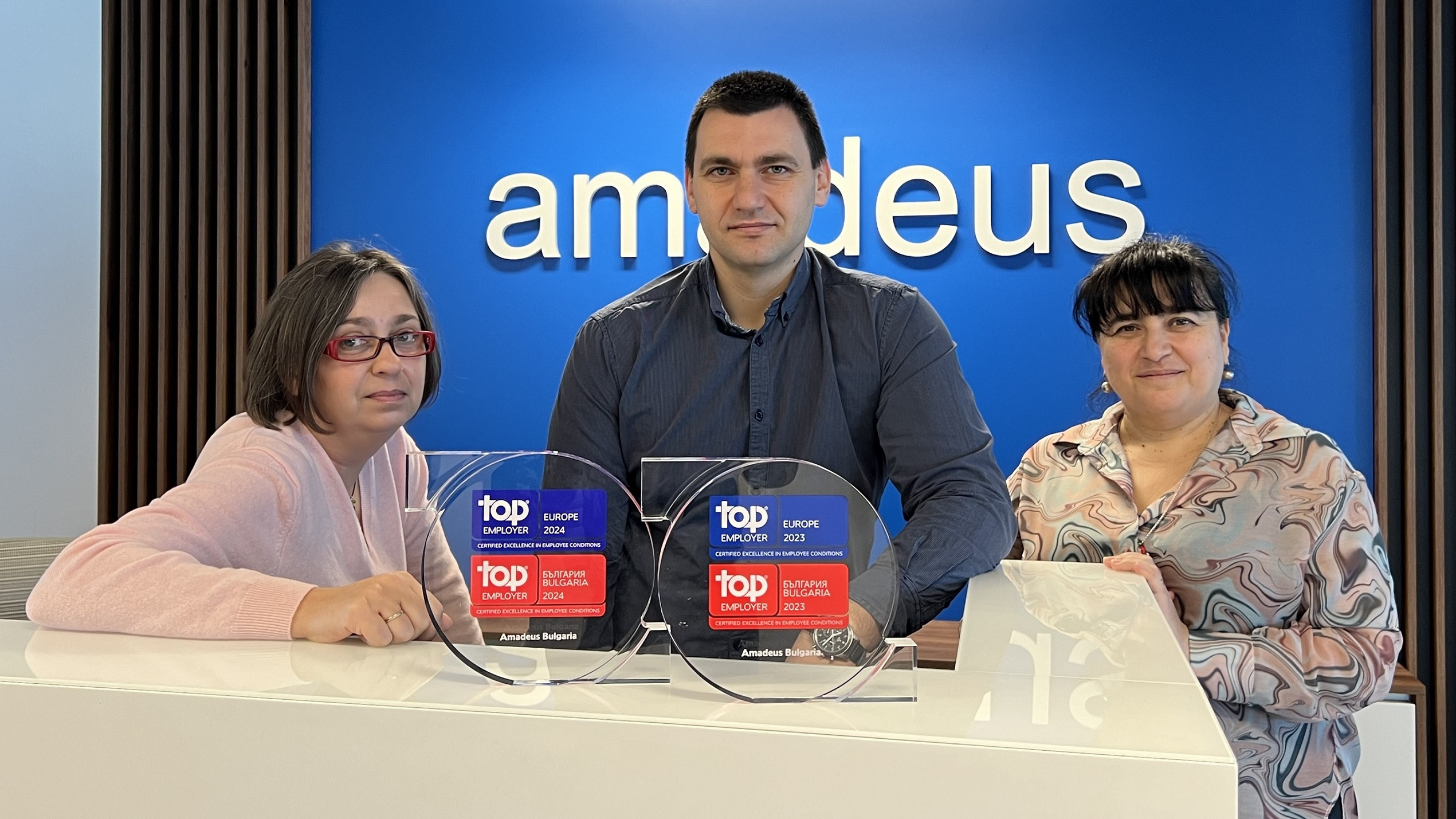 Amadeus Sofia е отличена за втора поредна година като Top Employer 2024 за България - Economy.bg